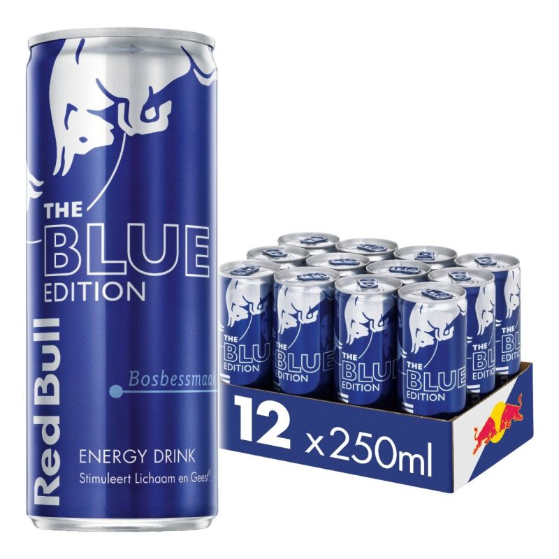 Red Bull Blue Edition Blikjes Tray 25cl PRIJS 14,25 Kopen Aanbieding