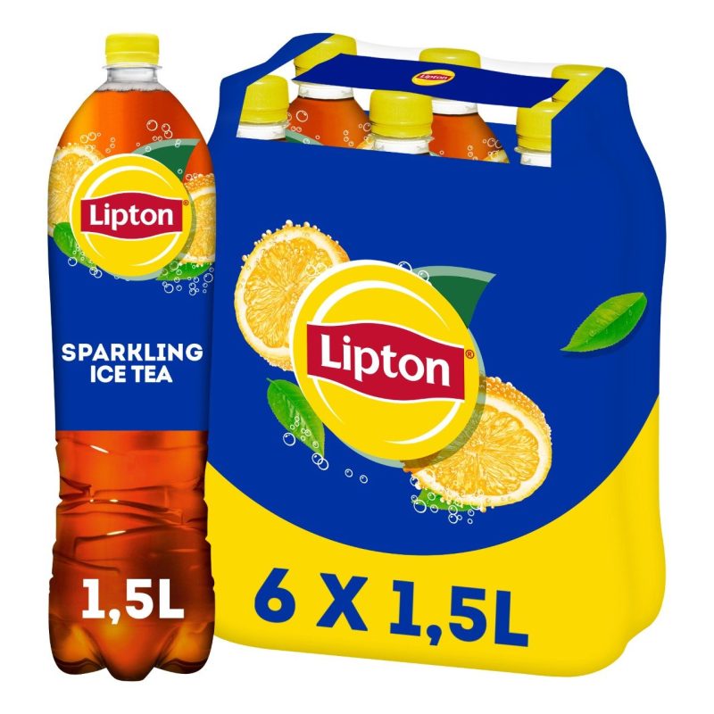 Lipton Ice Tea Sparkling Flessen 1,5 Liter x6 Prijs 18,55 Aanbieding