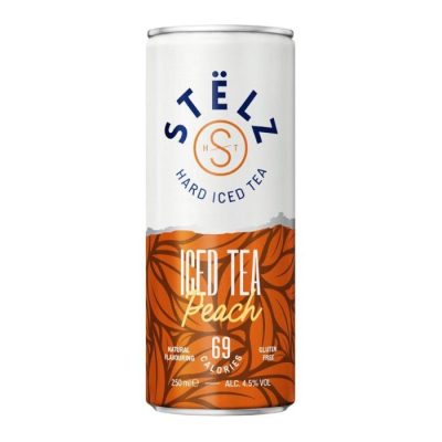 Stelz Iced Tea Peach Blikje 25cl PRIJS 14,65 Tray Aanbieding