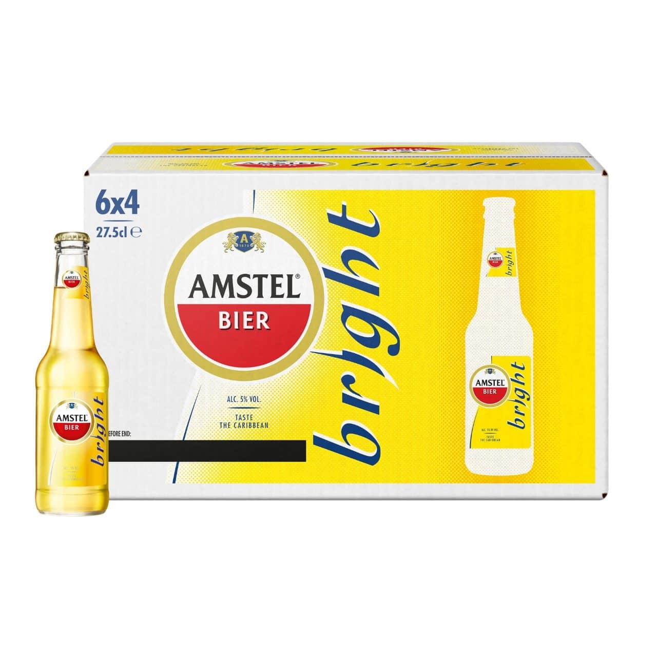 Amstel Bright 27,5cl Flesjes Doos 24 Stuks | goedkoopdrank.nl