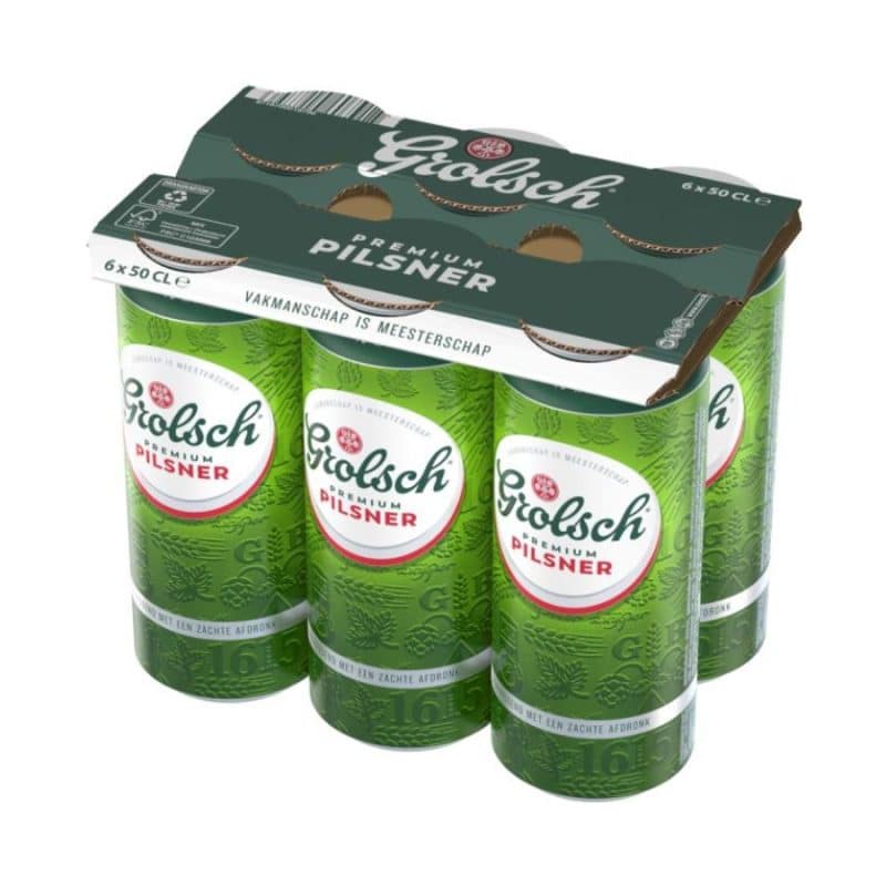 Grolsch Bier Blikjes 50cl Tray 24 Stuks | goedkoopdrank.nl Prijs 21,50